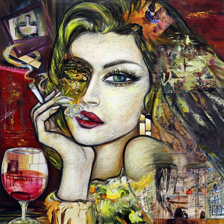 Gemälde VAMP I Kunst Bilder Malerei, K. Namazi | Kaufen auf Ricardo