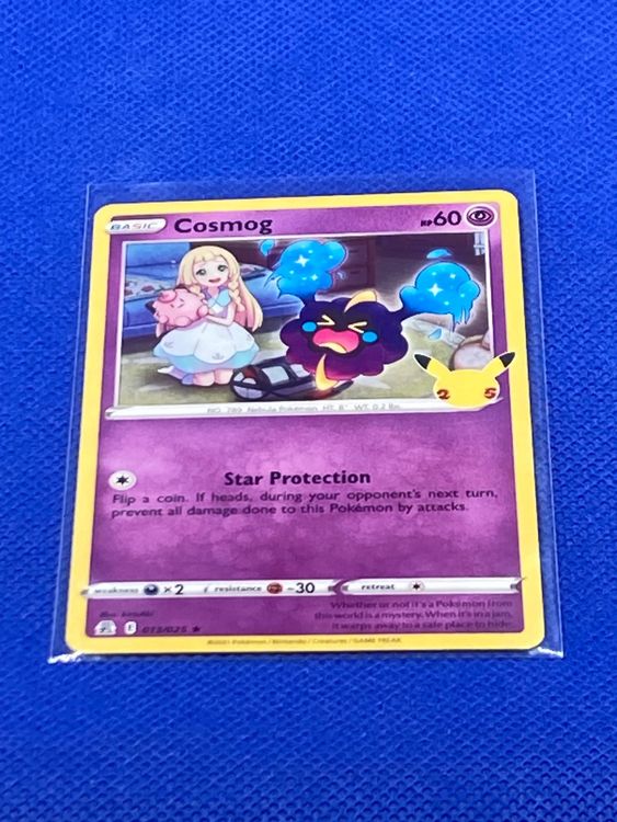 Pokemon Celebration Cosmog 013 / 025 Holo EN (Neu (gemäss Beschreibung ...