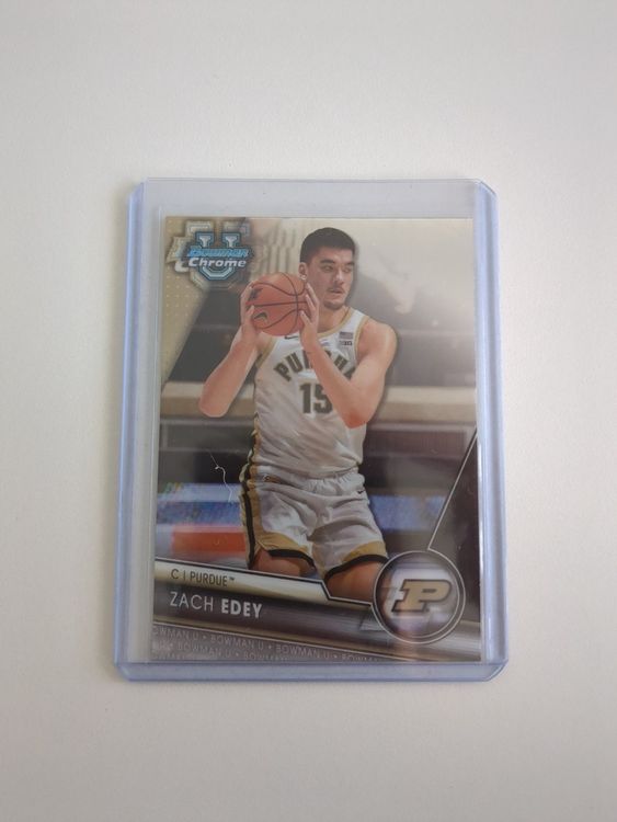 NBA Draft 2024 #9 Grizzlies Topps Chrome Zach Edey Karte (Neu (gemäss ...