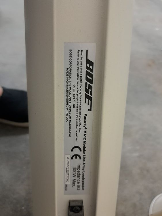 BOSE Panaray MA12 Modular Line Array / Freespace 3 Busniess (Gebraucht ...