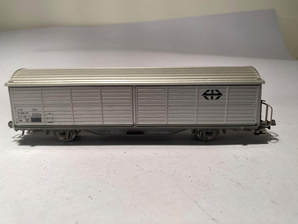 ROCO, HBIS geschlossener Güterwagen grau SBB, AC-Achsen (Gebraucht) in Buchrain für CHF 18 – mit ...