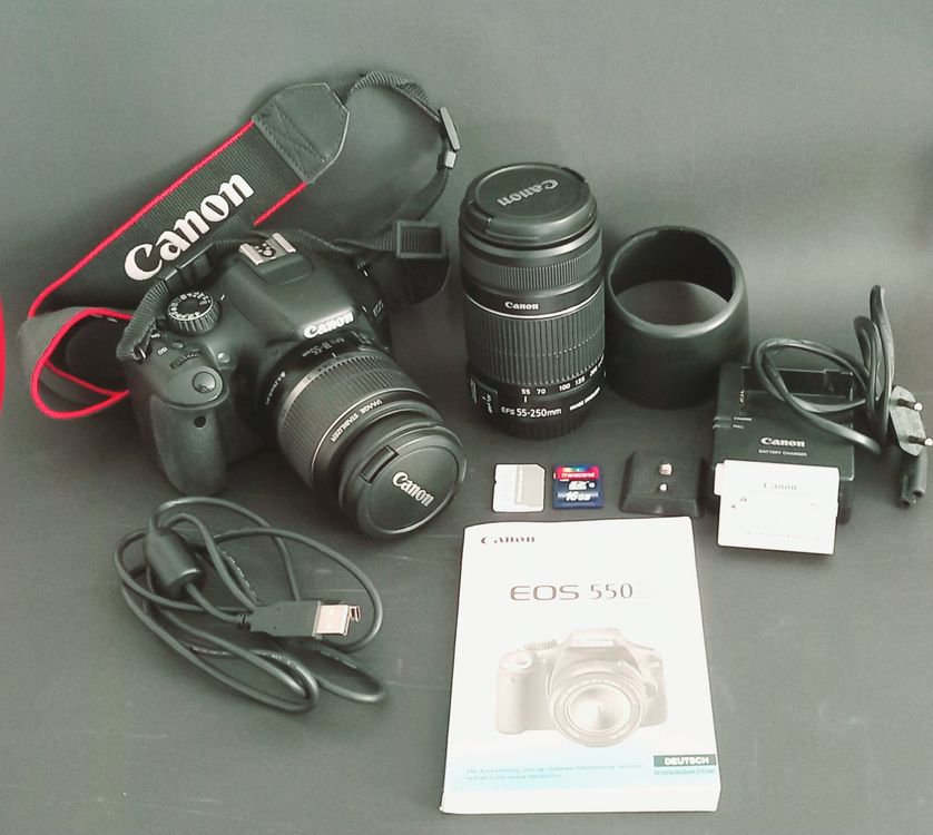 Canon EOS 550 Spiegelreflexkamera mit Zubehör (Gebraucht) in Wetzikon ...