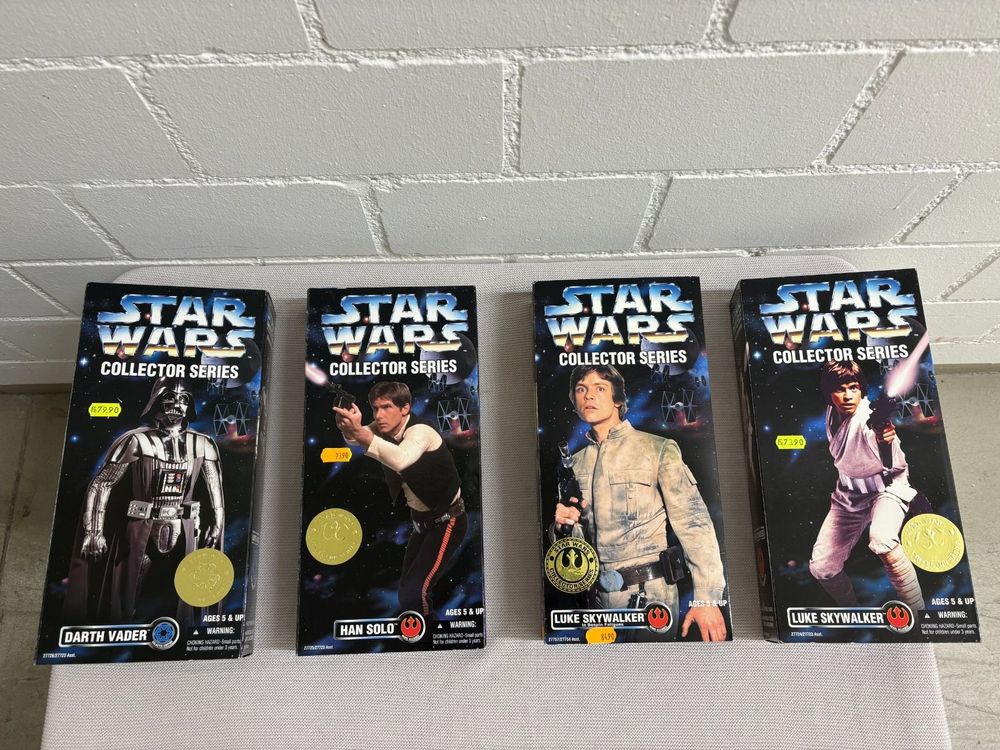 NEU Star Wars Collector Series,4 grosse Figuren Vintage 1996 (Neu und ...