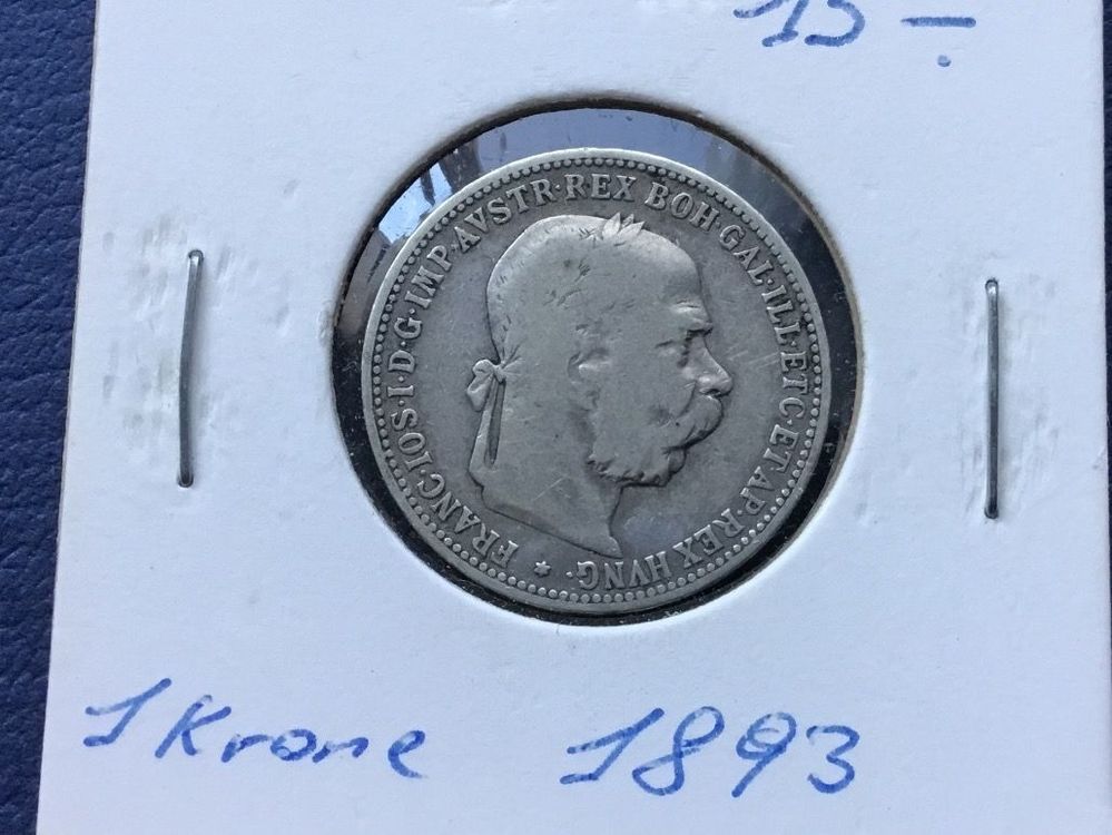 1 Krone 1893, Franz Joseph | Kaufen auf Ricardo