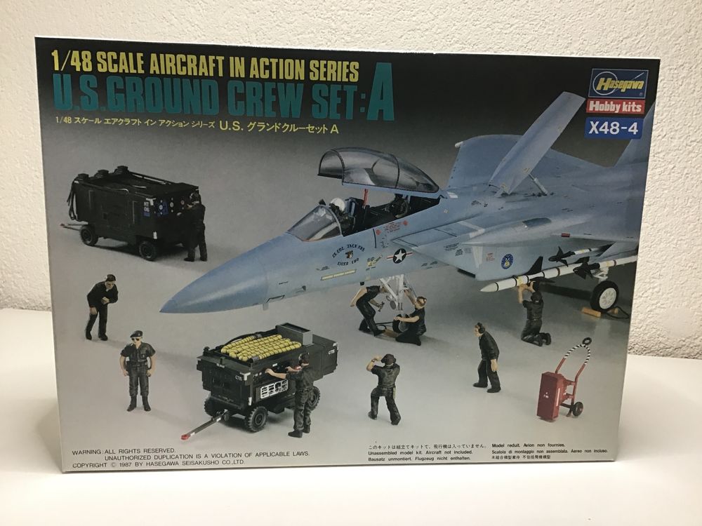 US Ground Crew Set A Hasbro 1:48 Modellbau Flugzeug Figur... (Neu ...