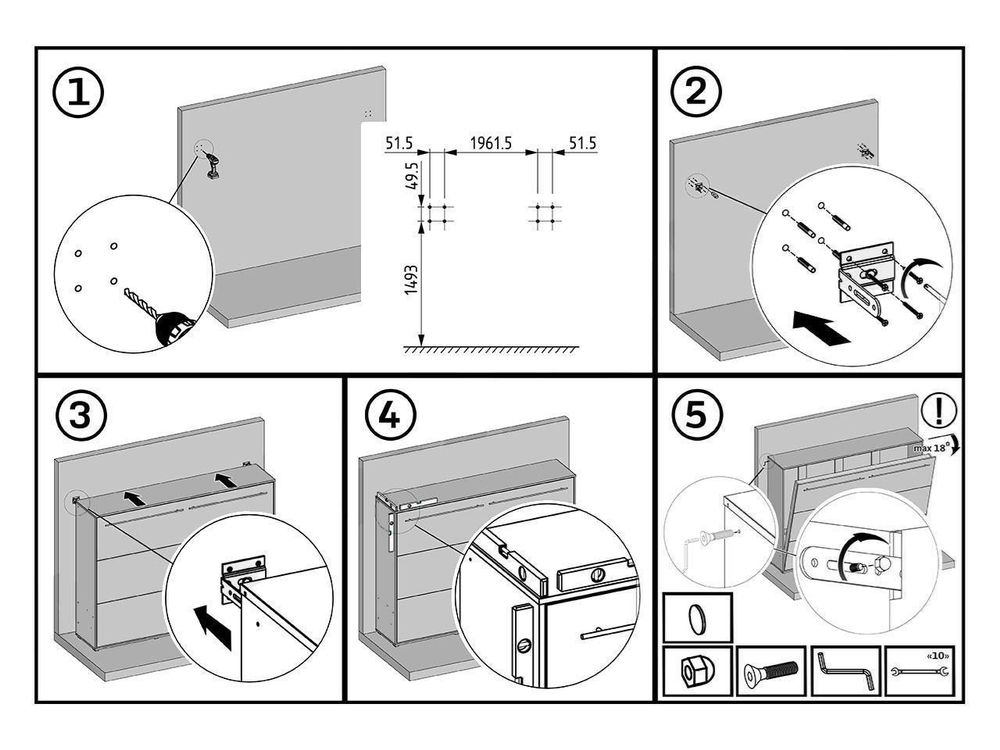 Schrankbett Wandklappbett SET 140x200 WEISS Klappbett | Kaufen auf Ricardo