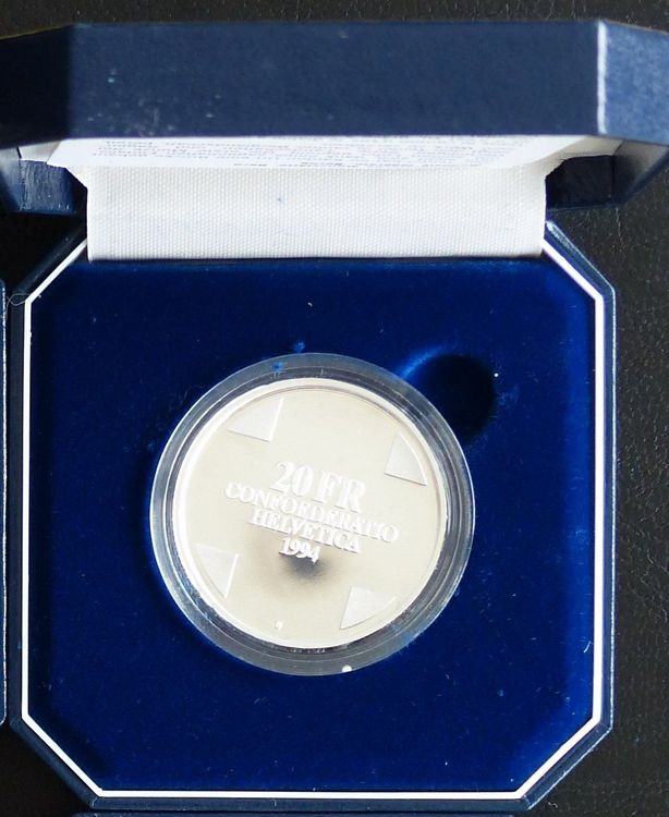 Gedenkmünze Teufelsbrücke 1994 poliert (Neu und originalverpackt) in Jona für CHF 35 – mit ...