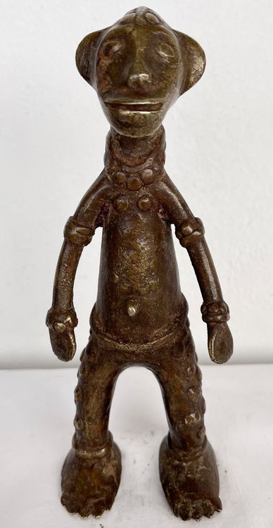 Rarität ausdrucksstarke Benin Bronze Figur König H 18,5 cm (Gebraucht) in Rüthi (Rheintal) für ...