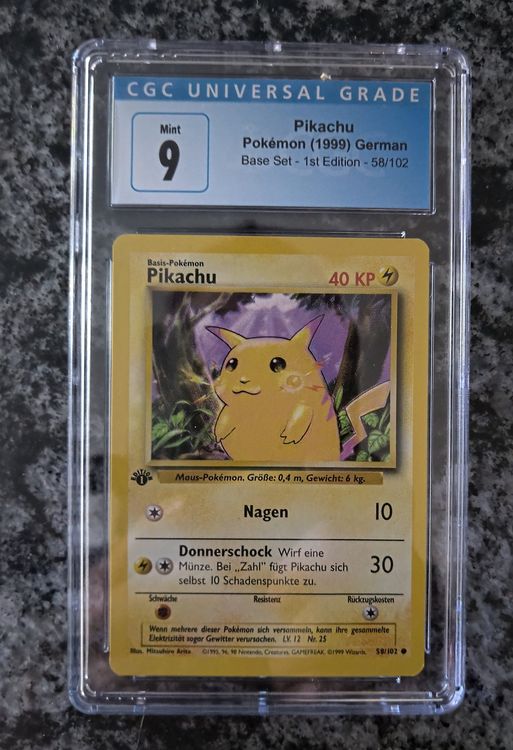 Pikachu Base 1 Edition Mint (Gebraucht) in LEUZIGEN für CHF 42 – mit ...