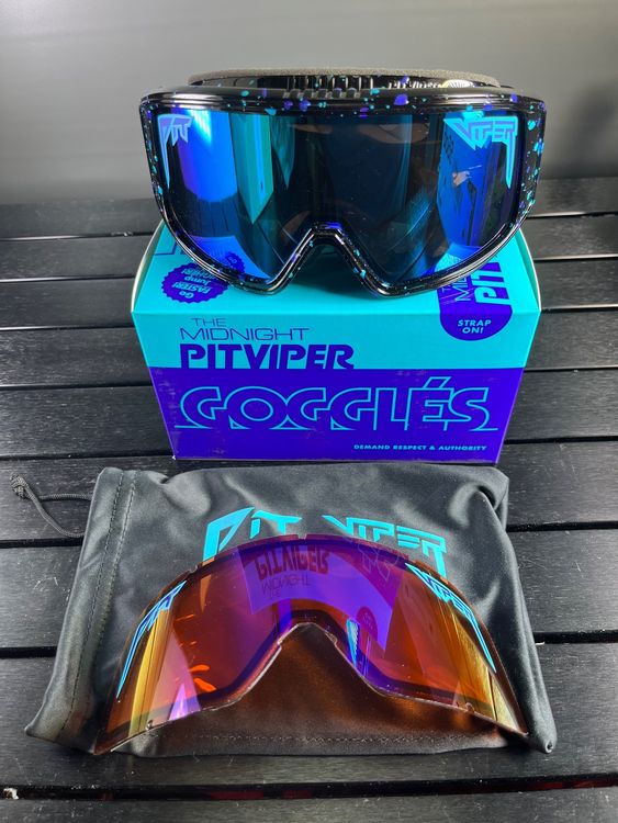 Pit Viper The Midnight Skibrille, Masque de ski, Goggles (Neu und ...