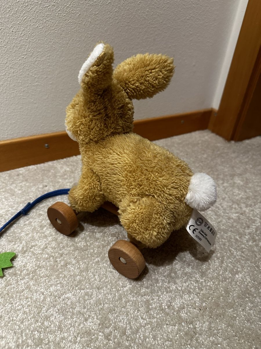 TCM Tchibo Holz-Zieh-Hase mit Karotte für Ostern Top Zustand (Gebraucht ...