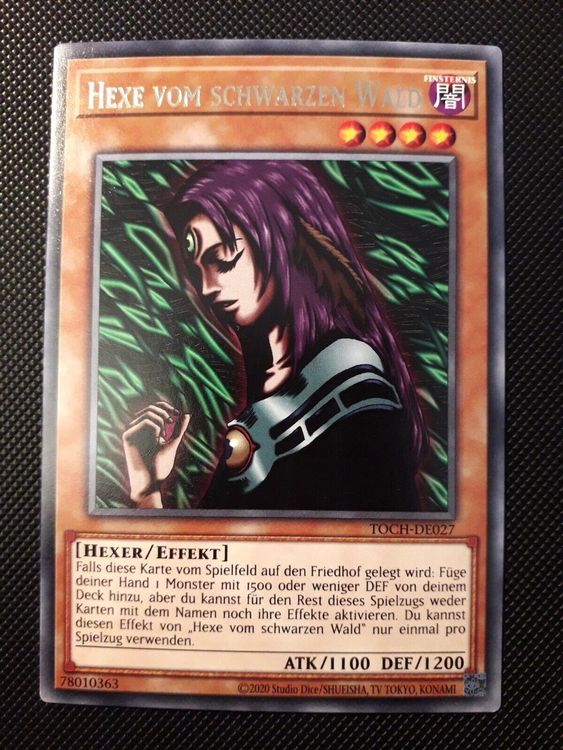Yu-Gi-Oh! Hexe vom schwarzen Wald, TOCH-DE027, (Neu und ...