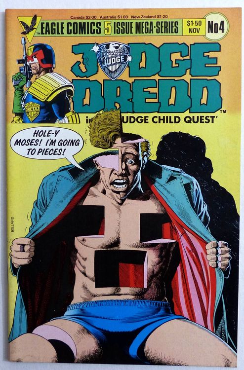 JUDGE DREDD CHILD QUEST #1-5 COMPLETE SERIE BOLLAND ART 1984 (Gebraucht ...