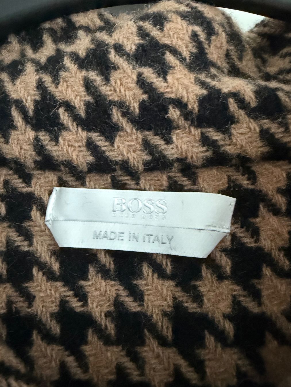 Hugo Boss Cape / Poncho mit Hahnentrittmuster, Herbst Look (Gebraucht ...