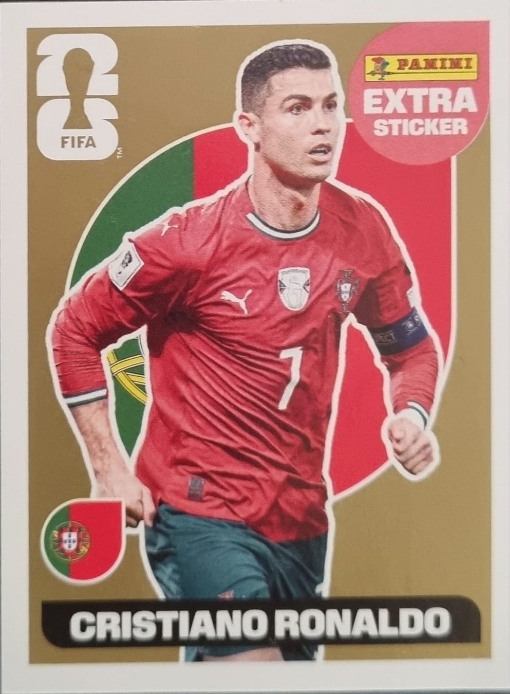 Extra Sticker GOLD Cristiano Ronaldo - Panini WC 2026 (Neu (gemäss ...