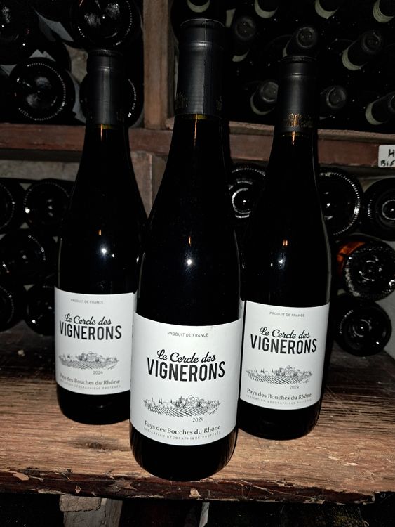 3 x Vin rouge "Cercle des Vignerons" 2024 (Neuf avec emballage d ...