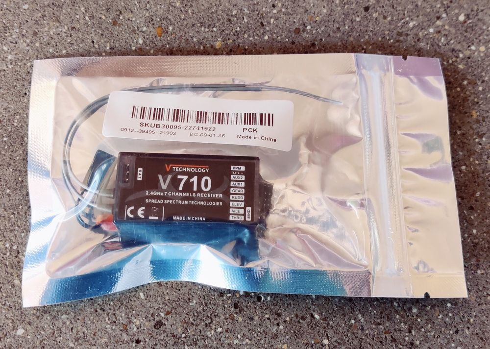VTechnology V710 DSM2/DSMX 7-Kanal Spektrum Empfänger, NEU | Kaufen auf Ricardo