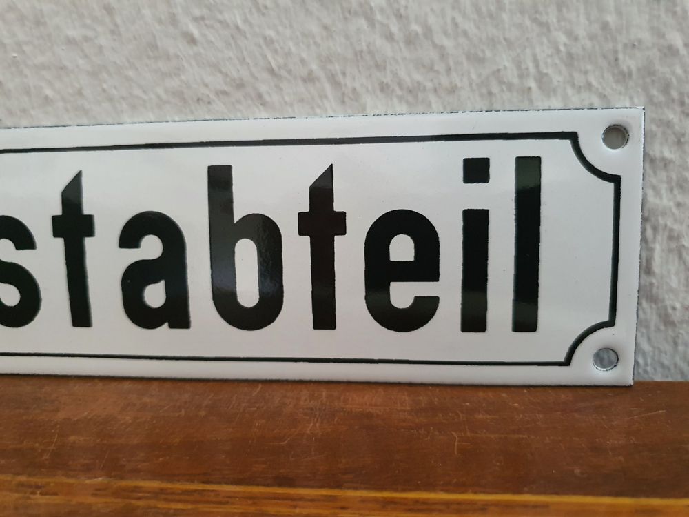 Emailschild Dienstabteil Bahn Zug Tram Emaille Schild Retro | Kaufen auf Ricardo