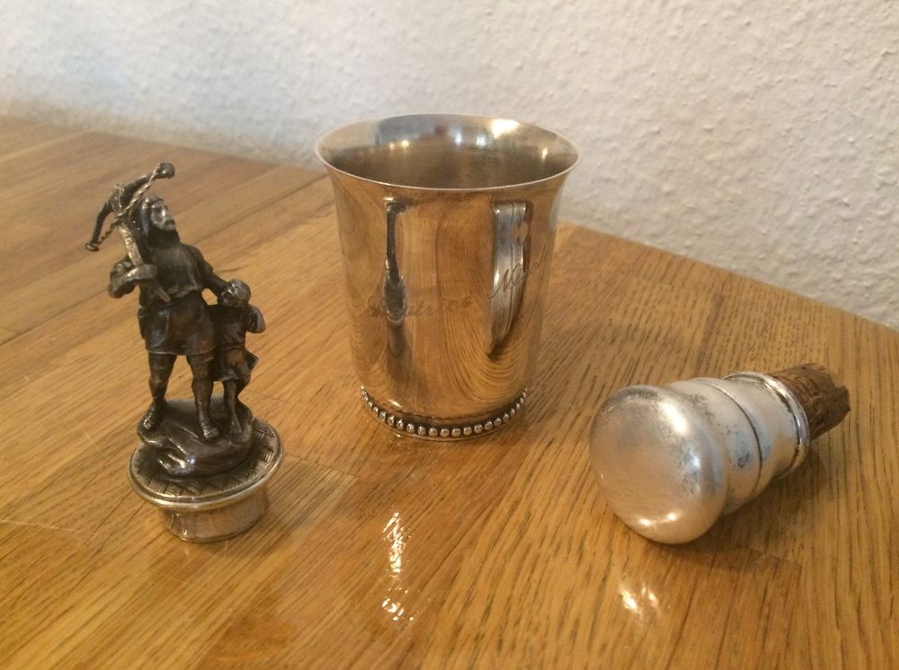 Wilhelm Tell + Silber Flaschen Verschluß + Taufbecher | Kaufen auf Ricardo