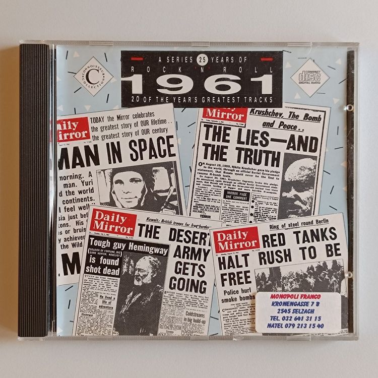Rock'n'Roll CD-Box 1961 - 20 Hits - F11 (Gebraucht) in Sessa für CHF 0.5 – mit Lieferung auf ...