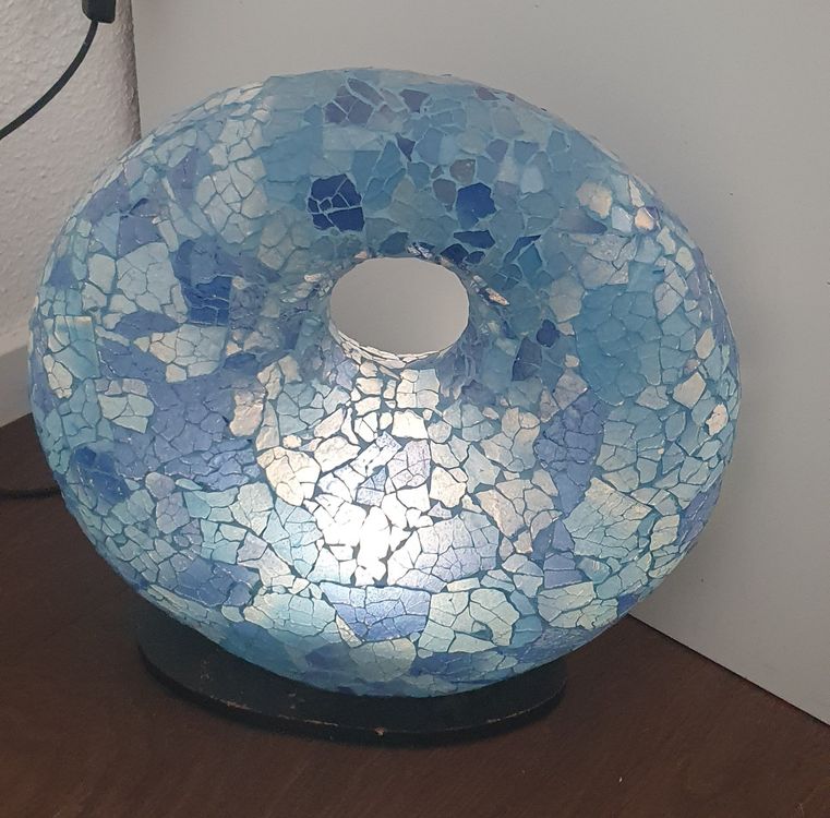 blaue Mosaik Deko-Lampe (Gebraucht) in Andwil SG für CHF 10 – mit Lieferung auf Ricardo kaufen