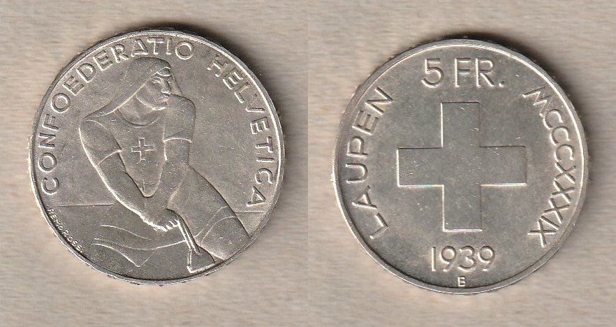 5 Franken 1939, Laupen | Kaufen auf Ricardo
