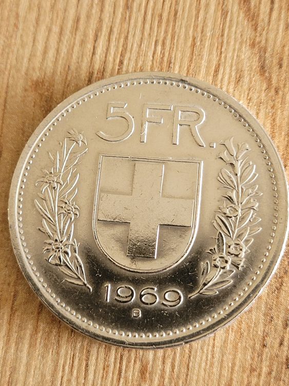 5Fr Silbermünze 1969 | Kaufen auf Ricardo
