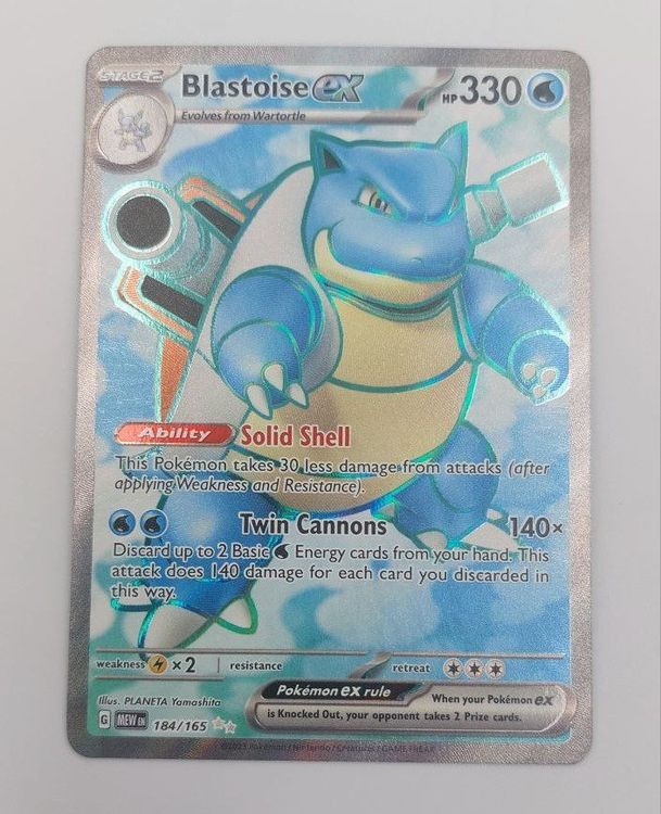 Blastoise EX (184/165 Holo Set 151) NM / ENG (Gebraucht) in COINTRIN ...