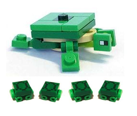 LEGO Minecraft mineturtle01+4x mineturtle02 Turtle Family (Neu (gemäss ...