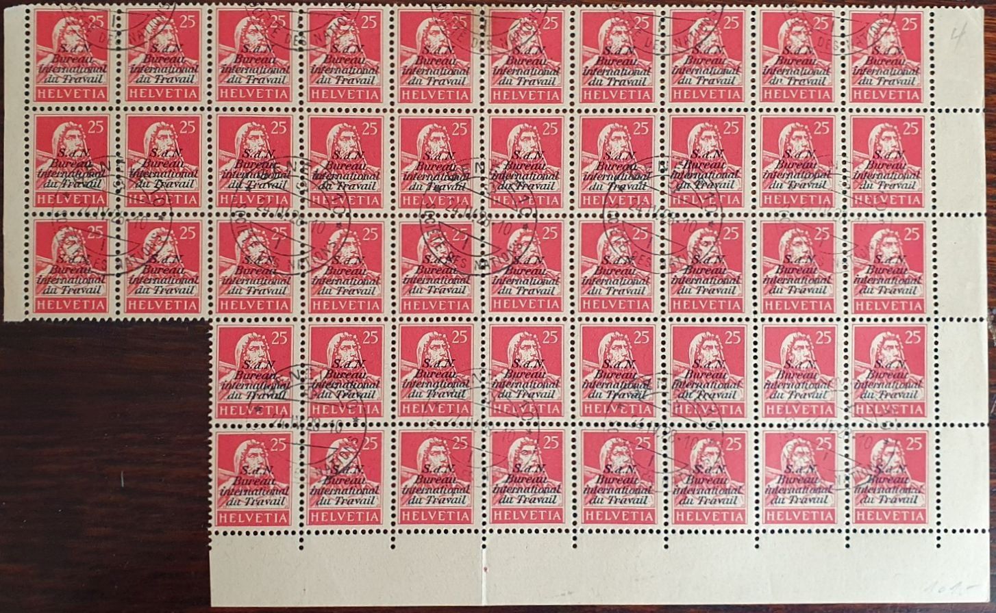 D IV Bogenteil BIT 4, 46 Marken Kat. 92.- (Gebraucht) in Fislisbach für ...