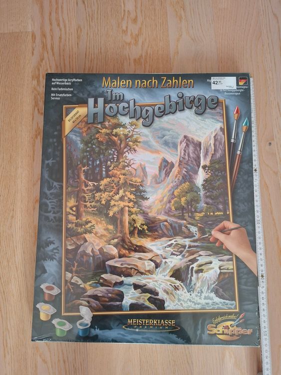 Malen nach Zahlen 40x50cm High Mountain Scenery (NEU) | Kaufen auf Ricardo