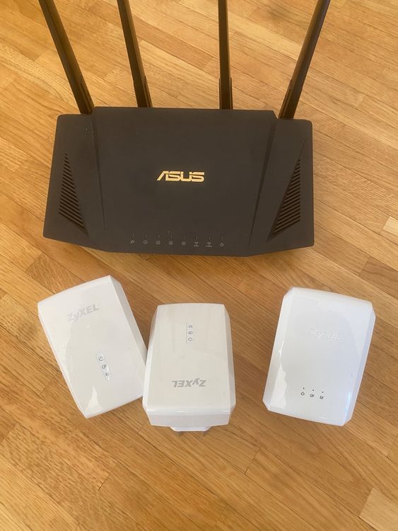 Asus RT AX 58U WIFI 6 Router + 3 gigabit Powerline adaptors | Acheter ...