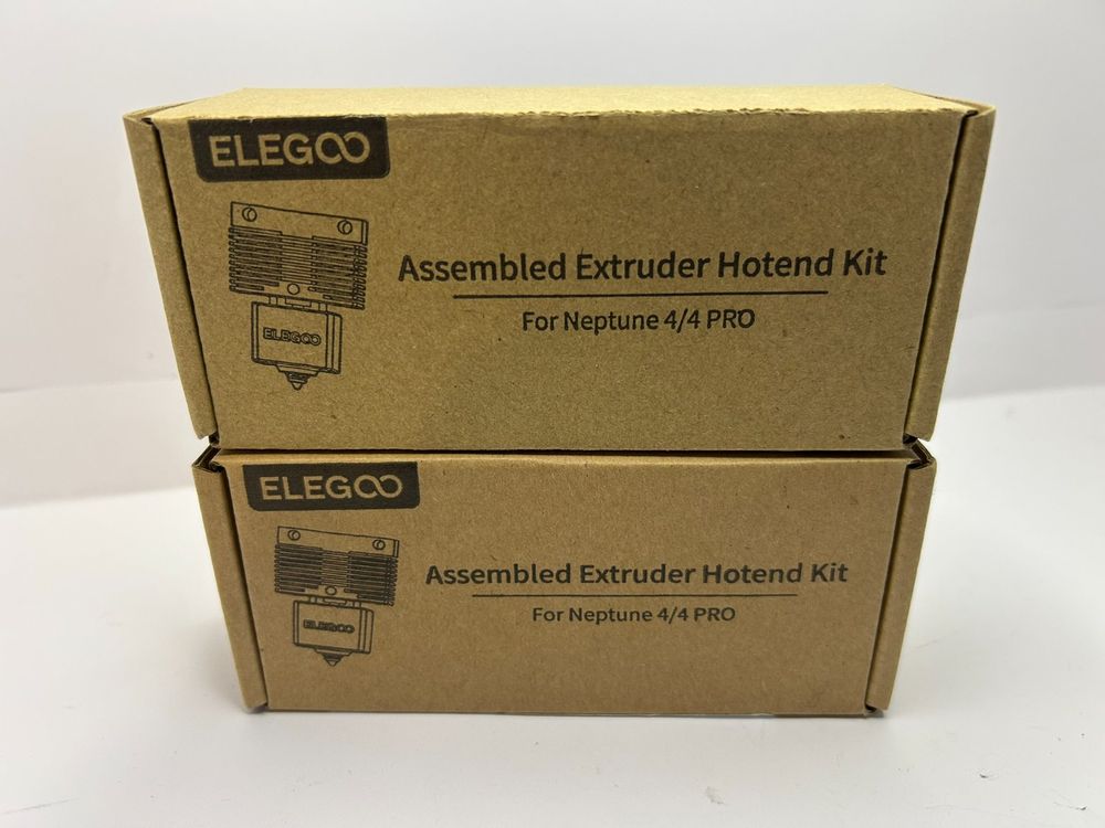 2 Stück Elegoo Assamled Extruder Hotend Kit Neptune 4/4Pro (Neu und ...
