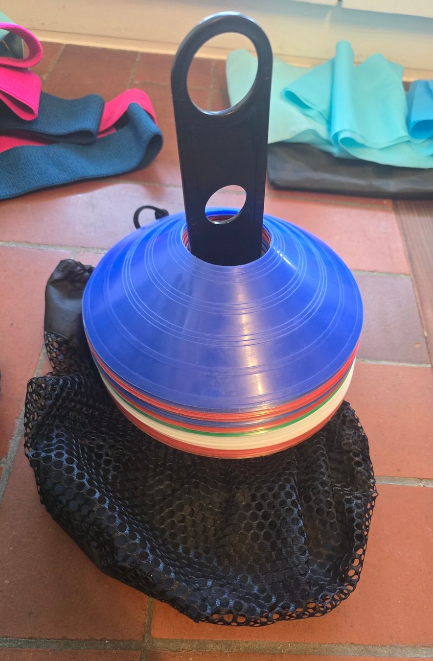 Fitness Set: Hanteln, Gewichte, Bänder, Top Zustand! (Gebraucht) in ...