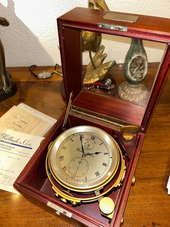 THOMAS MERCER MARINE CHRONOMETER TOP ! FULL SET ! all Paper (Gebraucht ...