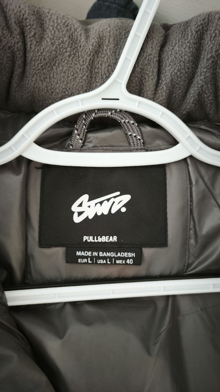 gilet imbottito grigio Pull&Bear STWD Taglia L (Nuovo (secondo la ...