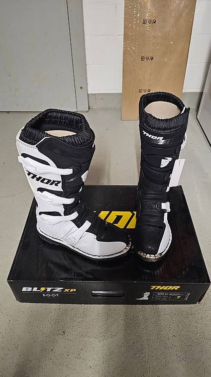 Thor Blitz XP Motocross Stiefel - Weiss/Schwarz - Gr. 40.5 (Neu und ...