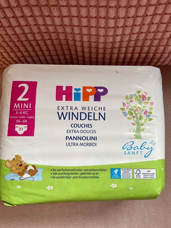 Hipp Windeln mini Nr2 (Neu und originalverpackt) in Oberwil-Lieli für ...