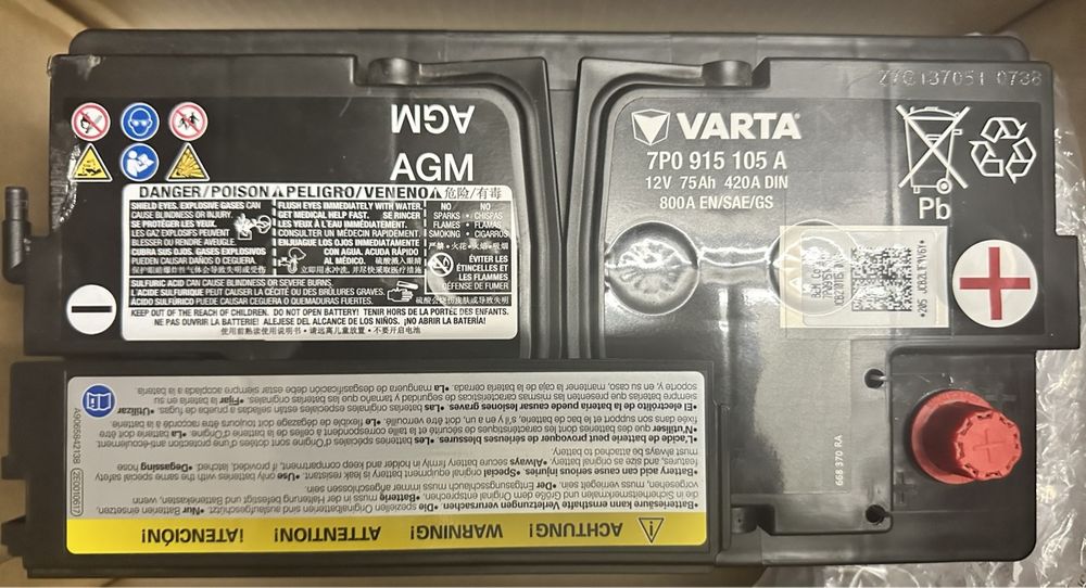 Varta AGM 12V 75Ah 420A (Gebraucht) in Bonstetten für CHF 51 – nur ...