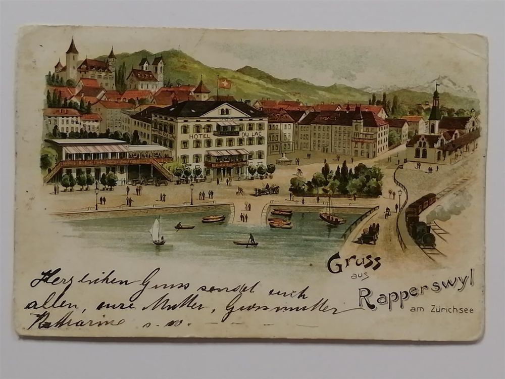 AK Gruss aus Rapperswil um1904 | Kaufen auf Ricardo