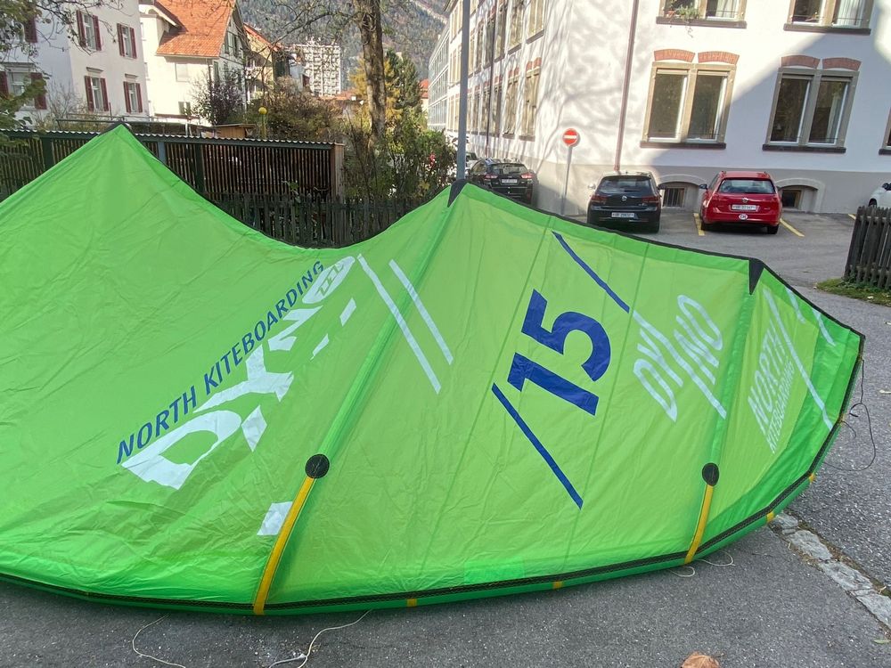 North Dyno 15m Leichtwindkite mit Bar | Kaufen auf Ricardo