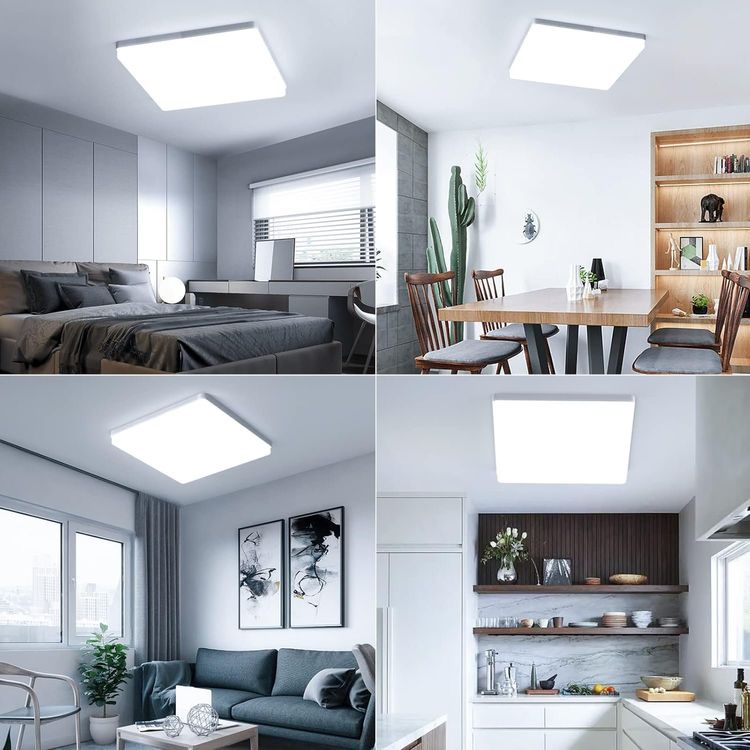 Badlampe 48W LED IP44 6500K 4800LM Deckenlampe Panel (Neu und ...