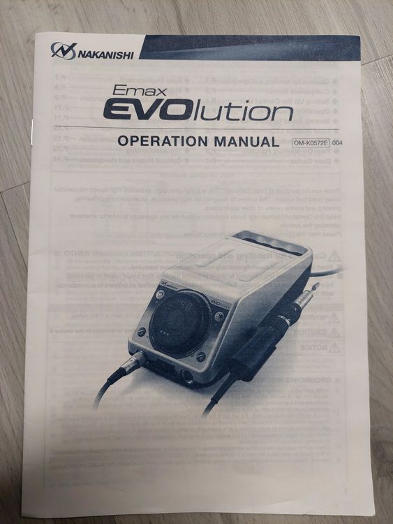 Micromoteur NAKANISHI Emax EVOlution (Neuf (Voir description)) à ...