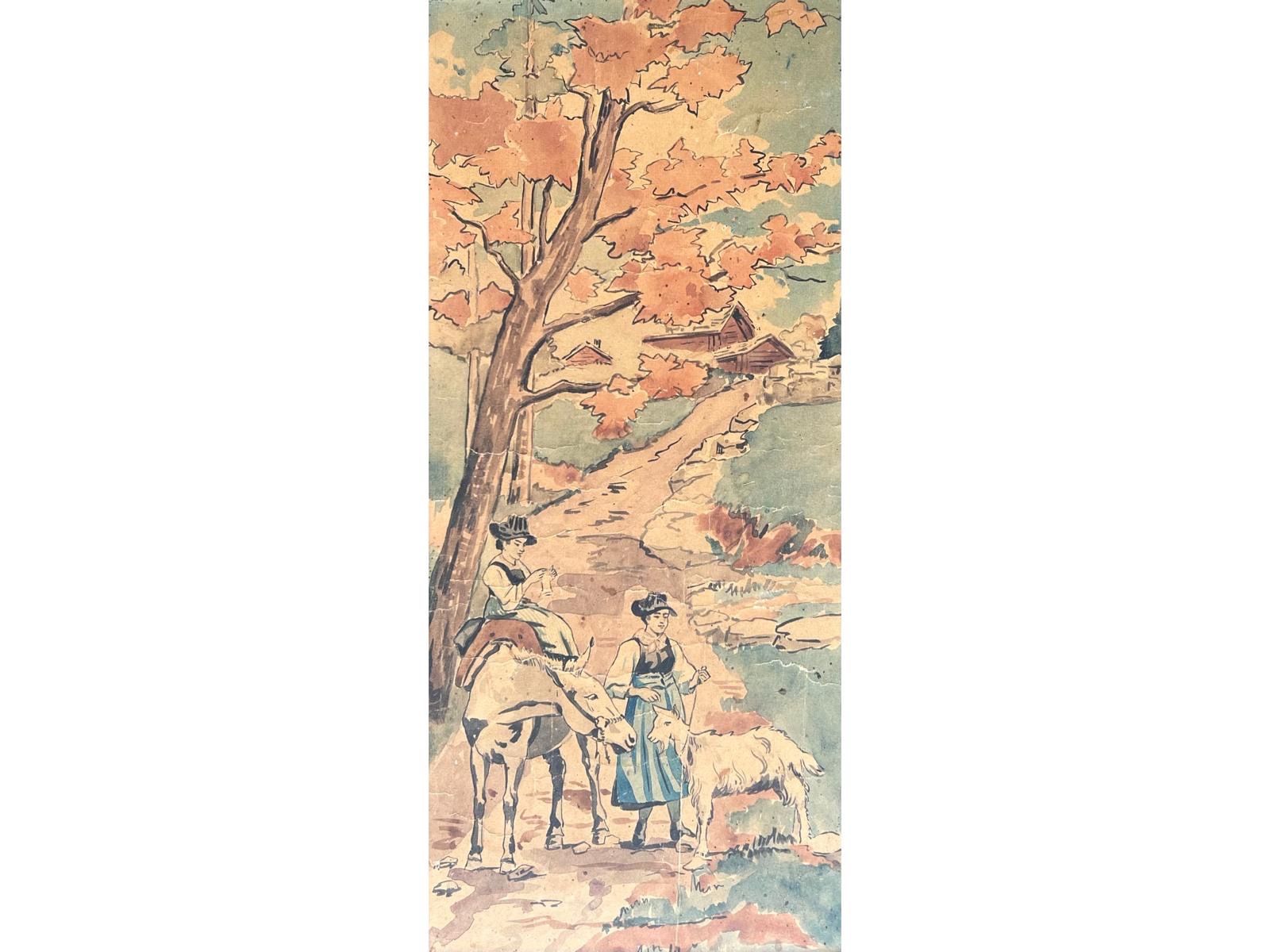 ⭐AB 1.-⭐Aquarell Schweizer Schule 19. Jh. (2) (Gebraucht) in Uster für CHF 1 – mit Lieferung auf ...