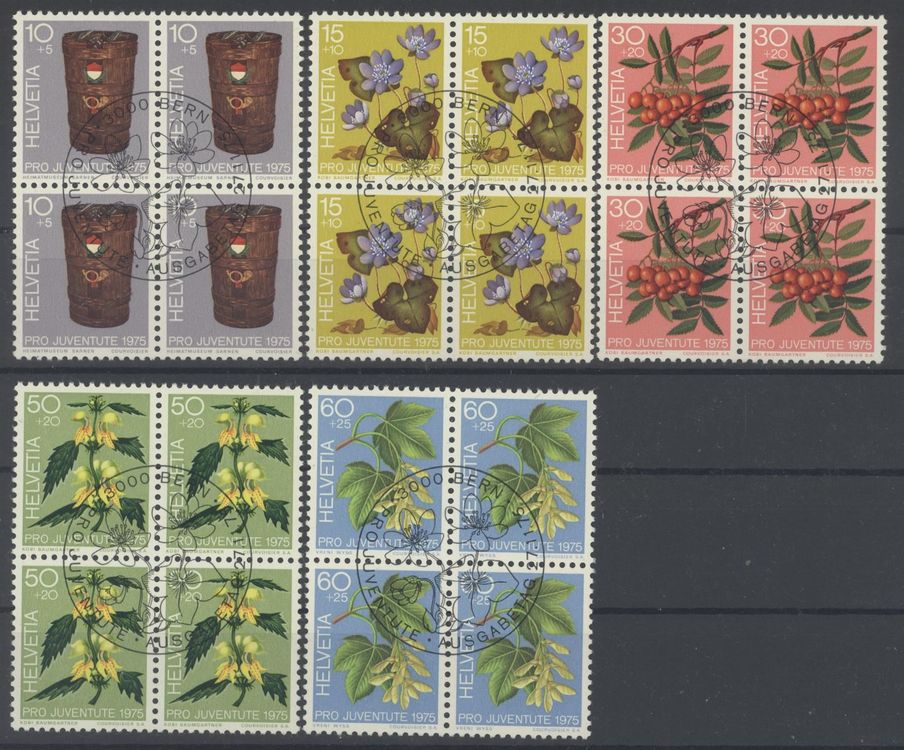 Pro Juventute, 1975, Viererblock, ET | Kaufen auf Ricardo