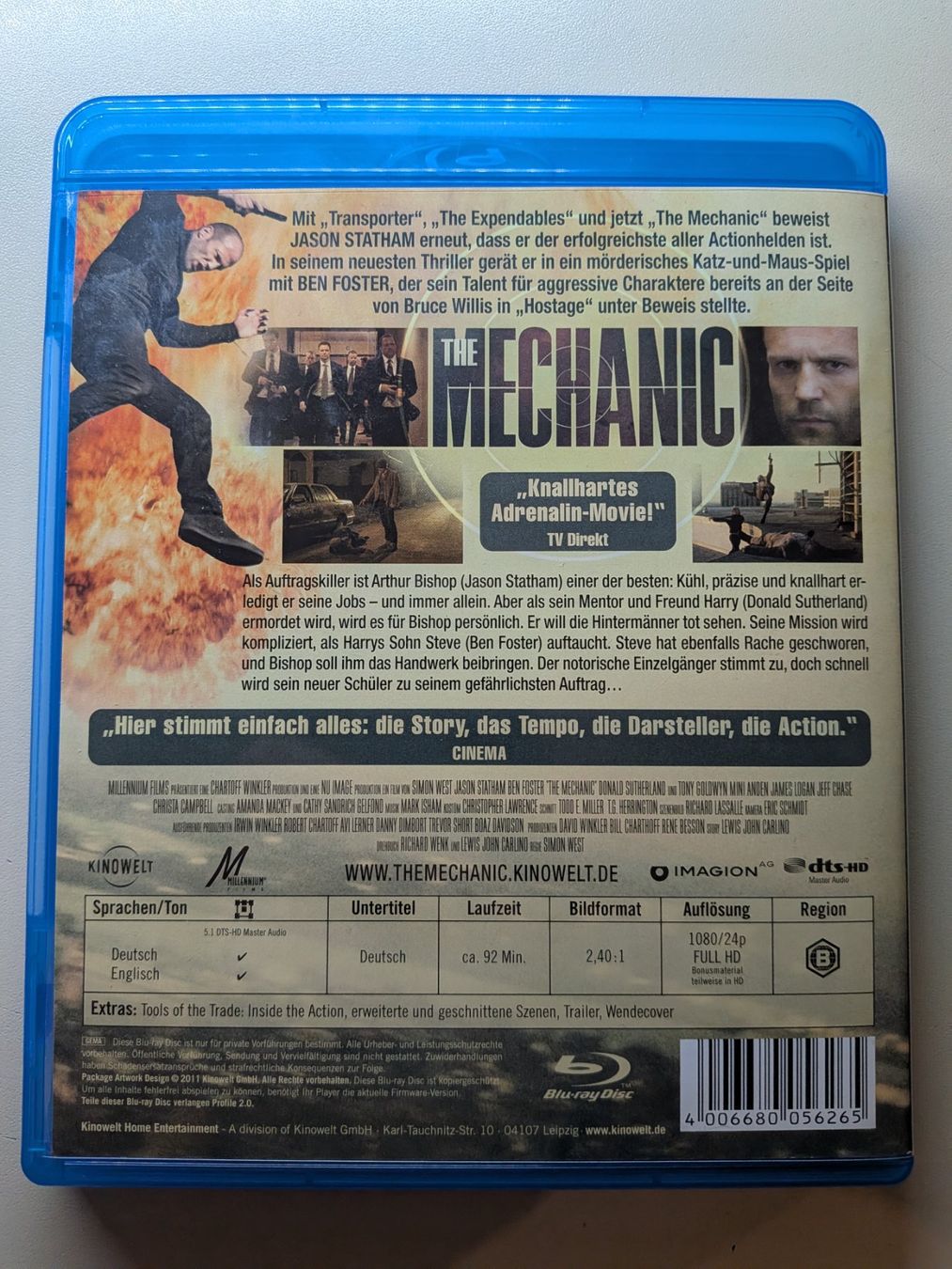 "The Mechanic" mit Jason Statham [Blu-ray] (Gebraucht) in Port für CHF ...