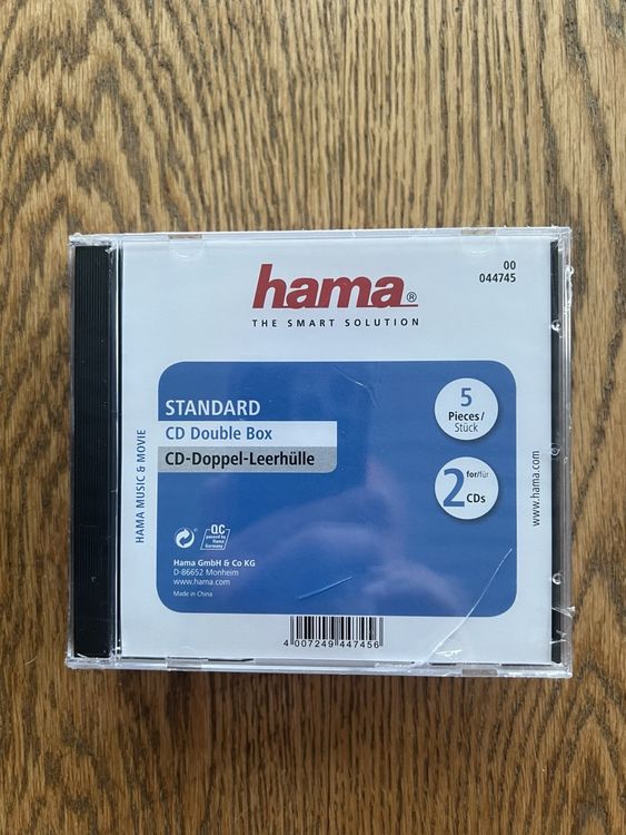 HAMA Standard CD Double Box Leerhüllen NEU (2024) (Neu und ...