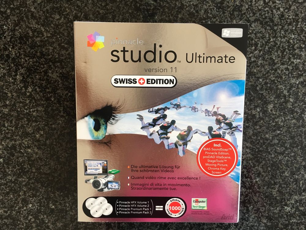 Pinnacle Studio ultimate Version 11 swissedition (Neu und originalverpackt) in Cormondrèche für ...