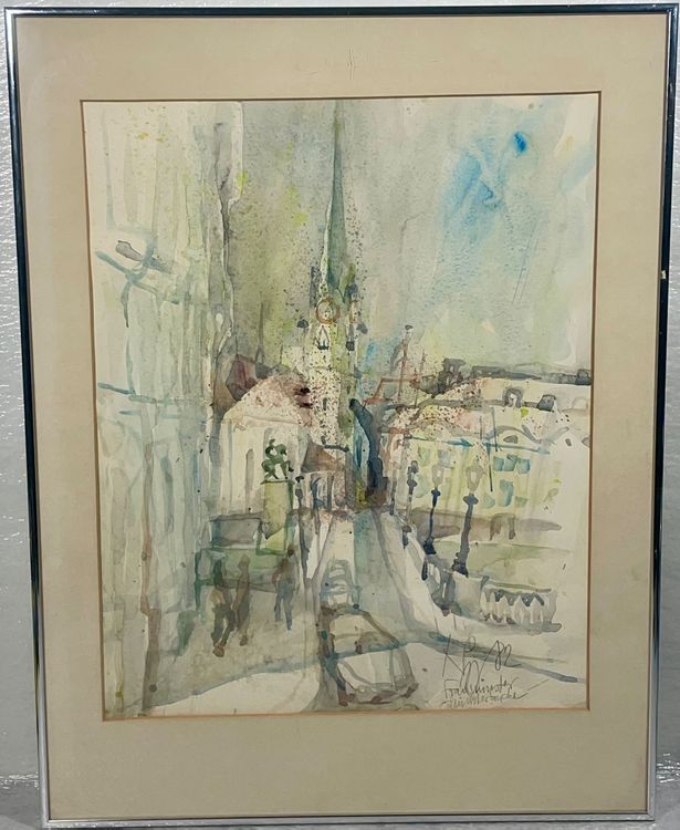 Landschaft Aquarell Mono. KPM datiert 82 (Gebraucht) in Root für CHF 10 – mit Lieferung auf ...