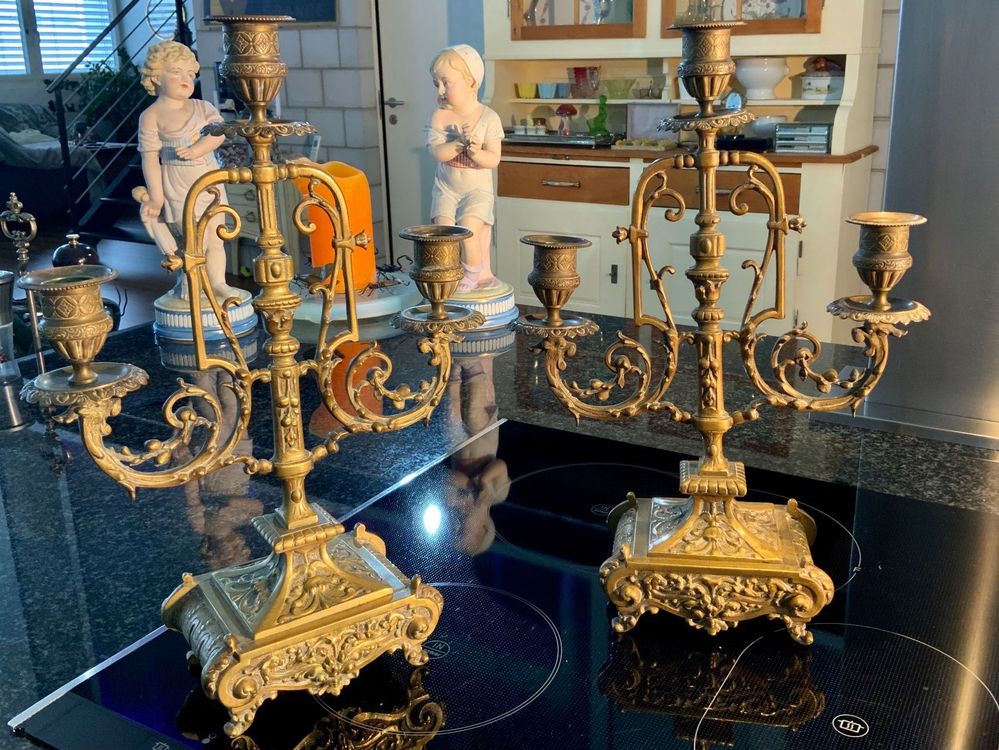 HISTORISMUS PAAR KERZENLEUCHTER BRONZE (Gebraucht) in Biglen für CHF 181 – mit Lieferung auf ...